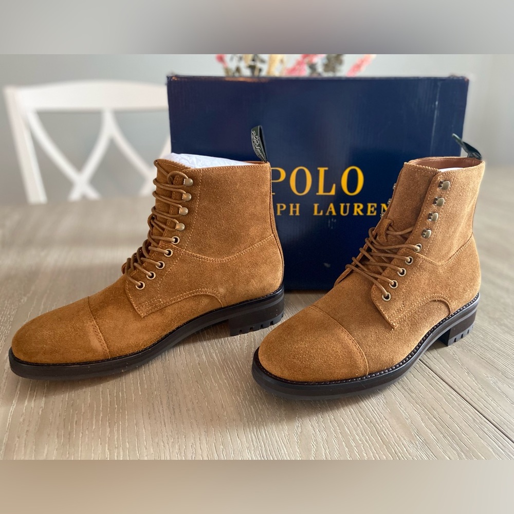 Polo Ralph Lauren Bryson Boot Snuff Suede Men’s Size … - Gem